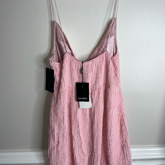 Retrofete | Dresses | Retrofete Sequence Pink Dress | Poshmark